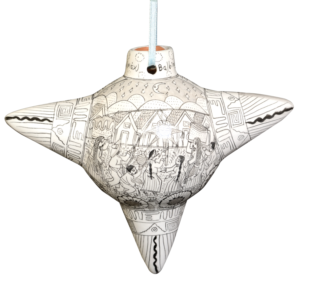 Piñata de Cerámica Decorada a Mano, Escenas Típicas (Alfarería Artísti ...